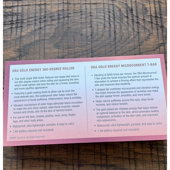 Ora | Skincare | Nwt Ora Gold Energy Duo 36 Degree Roller And ...